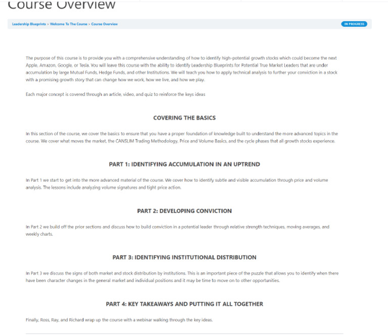 3.course Overview TraderLion | PDF