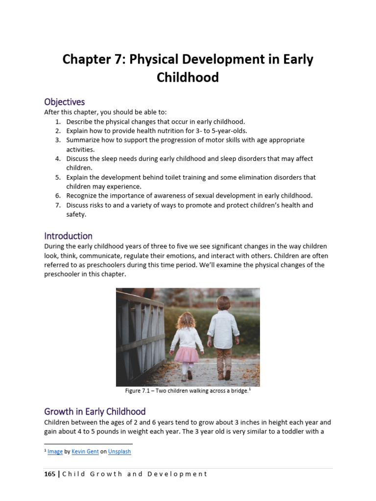 Chapter 7 - Physical Development in Early Childhood - Child Growth and ...