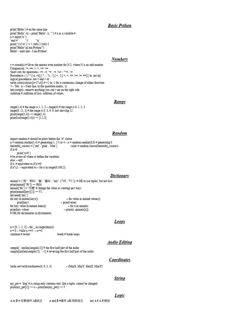 Computer Science Cheat Sheet | PDF | Computer Science | Software Engineering