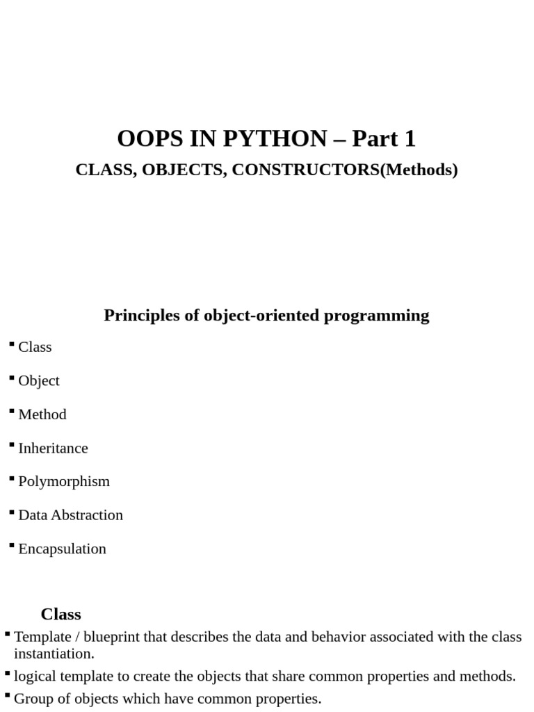 COM 400 Lesson 4 Classes Objects Methods | PDF | Programming | Constructor (Object Oriented ...