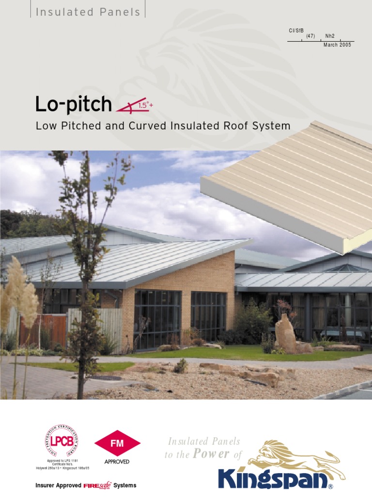 Kingspan Low Pitch and Curved Roof | PDF | Sheet Metal | Roof