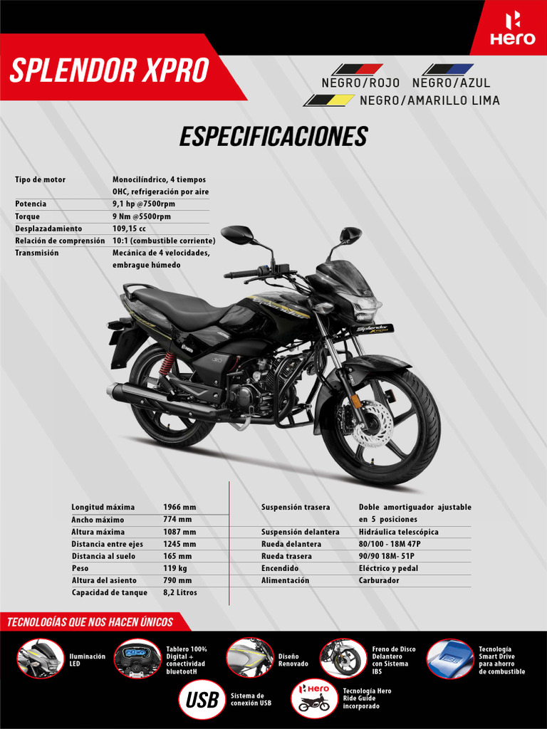 V7 FICHA TEC. SPLENDOR XPRO 2025 - v1 | PDF