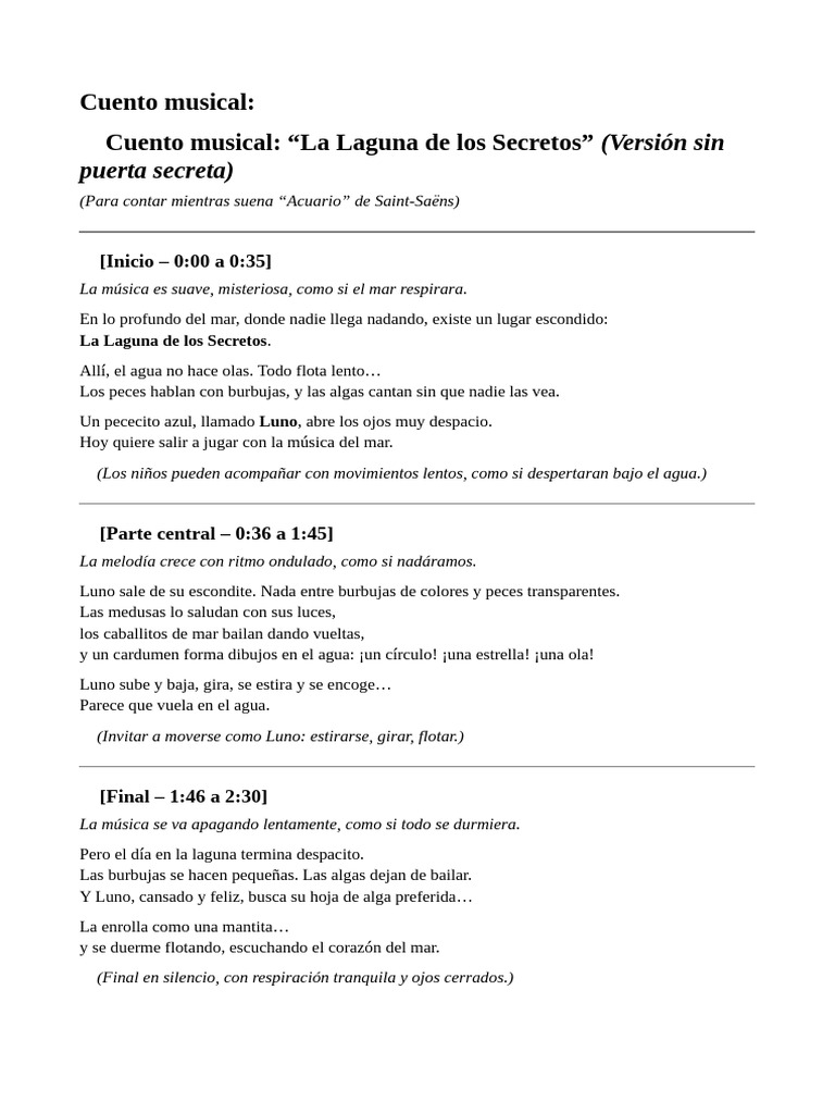 Luno y La Puerta Secreta | PDF