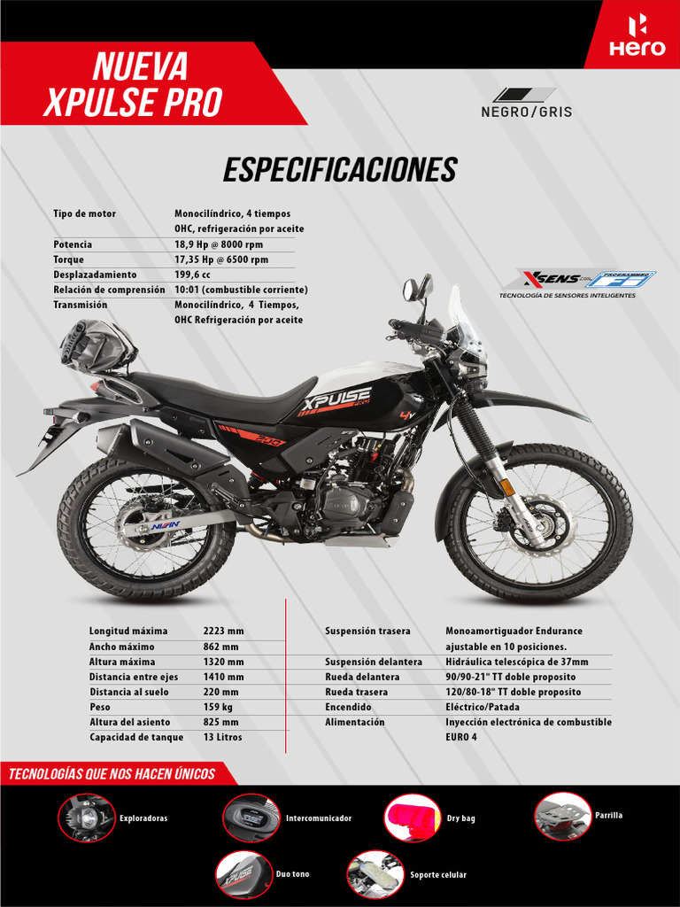 V7 FICHA TEC. XPULSE PRO 2025 - v1 | PDF