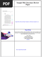 Reflective Essay Examples Mla Format | PDF | Essays | Citation