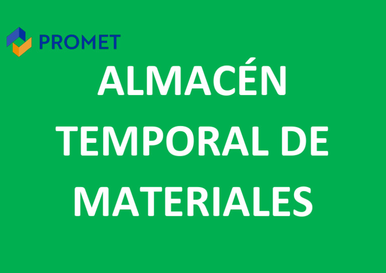 Almacén Temporal de Materiales | PDF