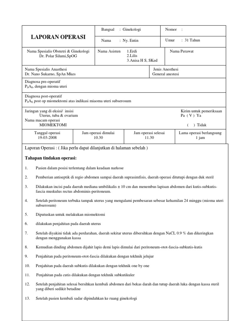 Laporan Operasi SC | PDF | Sains & Matematika