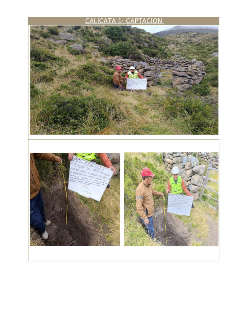 PANEL FOTOGRAFICO CALICATAS- CHAPA | PDF