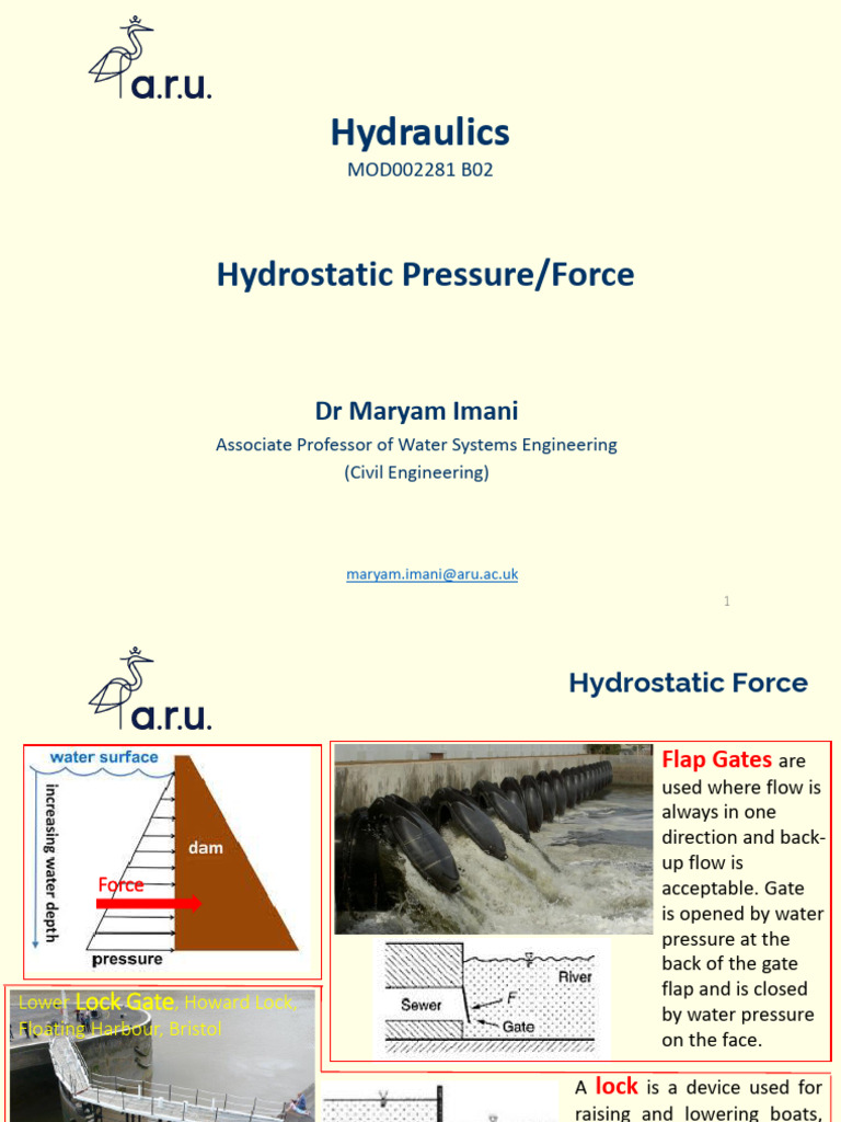 Hydrostatic PressureForce | PDF | Pressure | Force