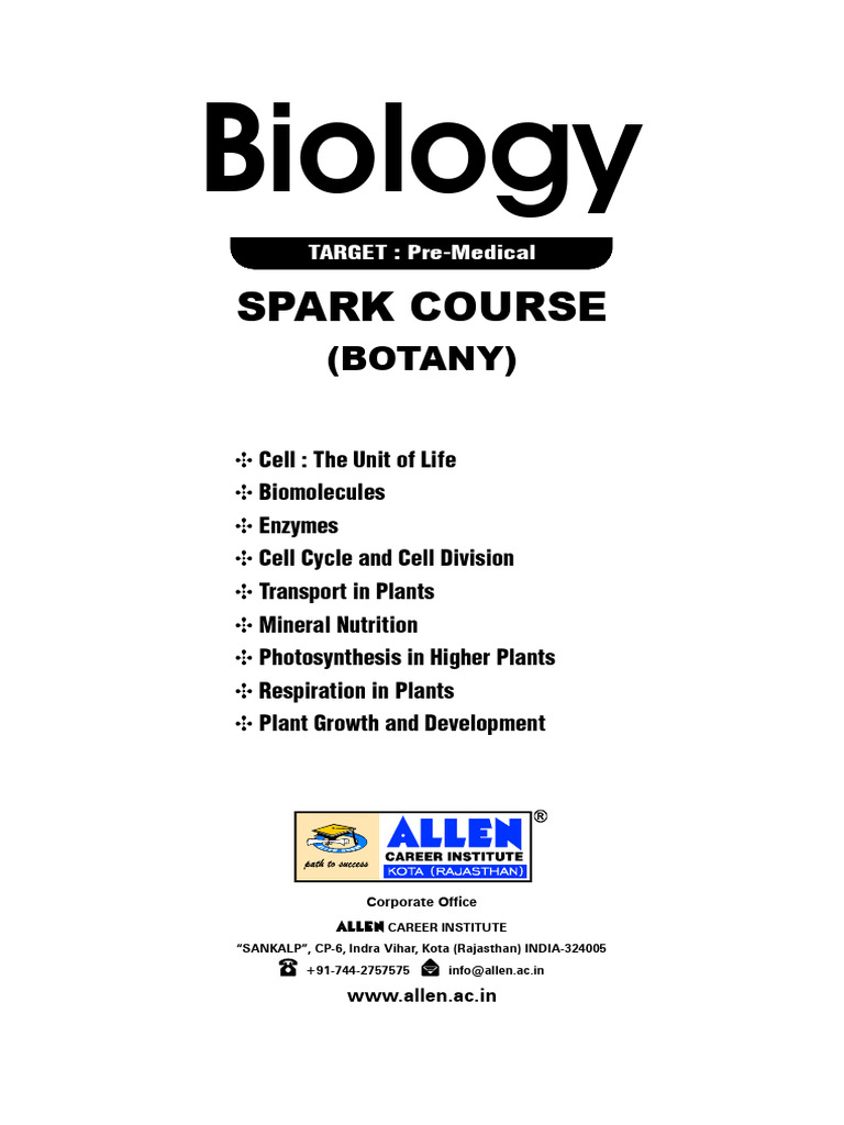 Botany XI P1 | PDF | Endoplasmic Reticulum | Molecular Biology