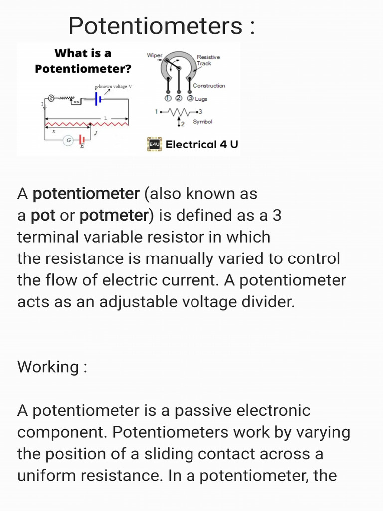 Potentiometer S | PDF