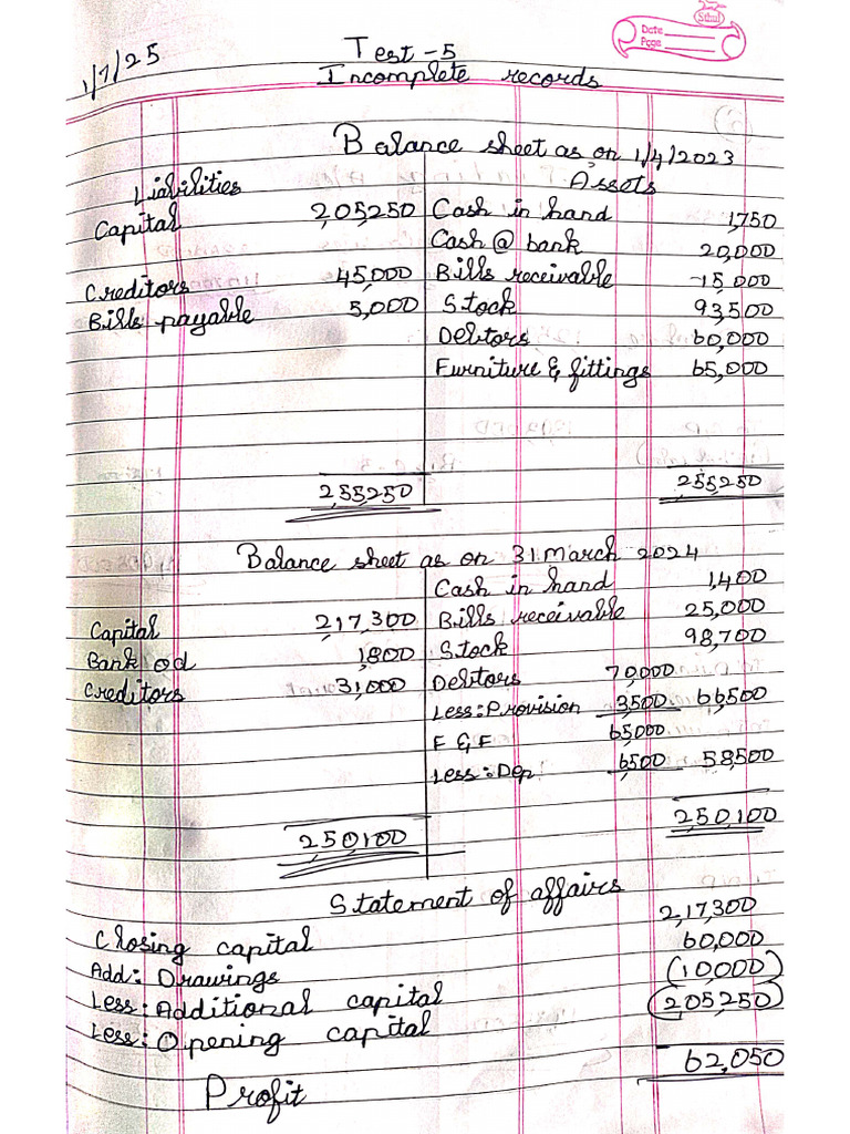 Incomplete Records | PDF