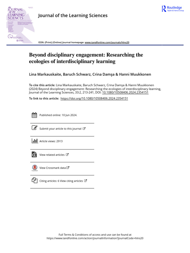 00-Beyond Disciplinary Engagement - Researching The Ecologies of ...