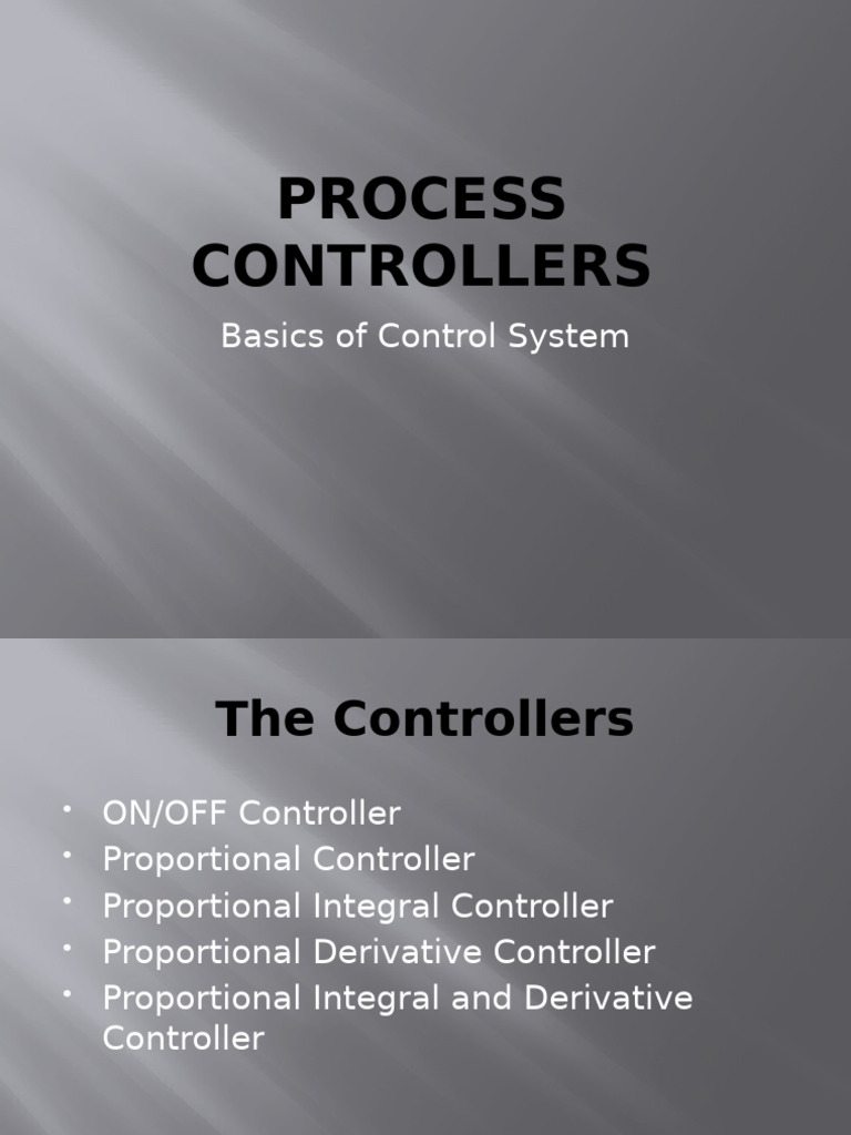 Control System Controllers Explained | PDF | Electronic Engineering ...
