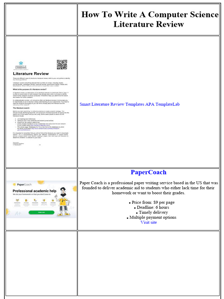 How To Write A Computer Science Literature Review | PDF | Metadata | Data