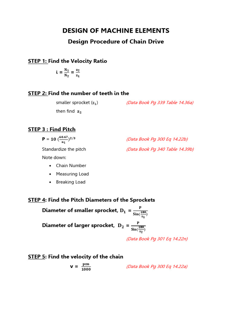 DME 2 Design of Chain Drive | PDF | Applied And Interdisciplinary ...