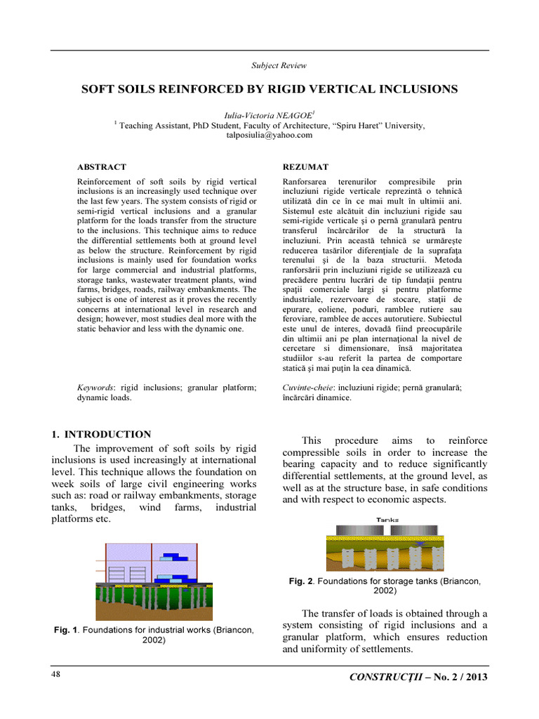 Soft Soil Reinforcement Techniques | PDF | Structural Engineering ...