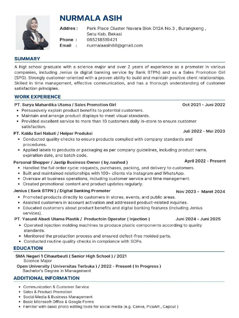 CV Nurmalaasih | PDF