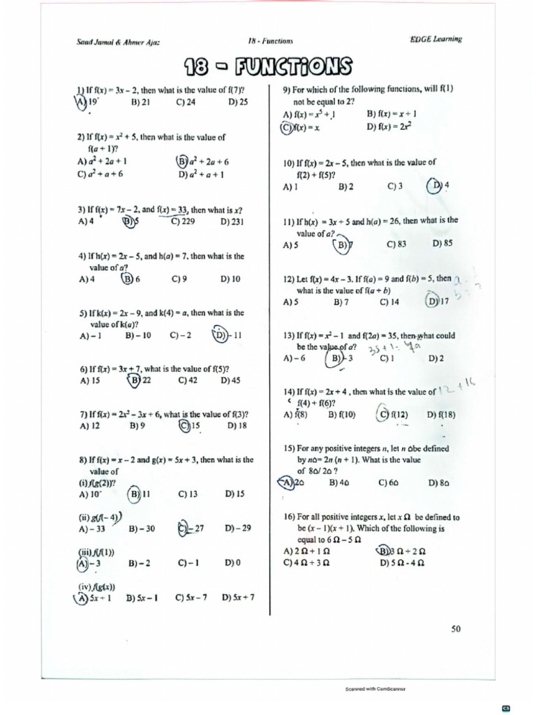 IBA Math Work Book-51-56 | PDF