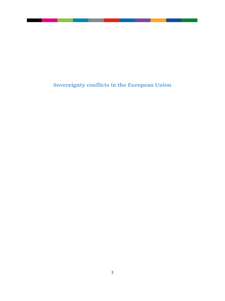 Sovereignty Conflicts in the EU | PDF | Eurozone | European Union