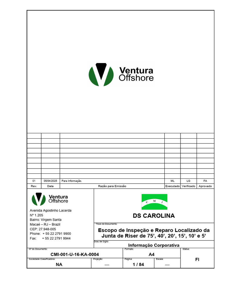 Riser Ventura - Cameron, LK 3,5 | PDF