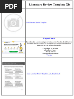 Excel Template For Literature Review | PDF | Essays | Methodology
