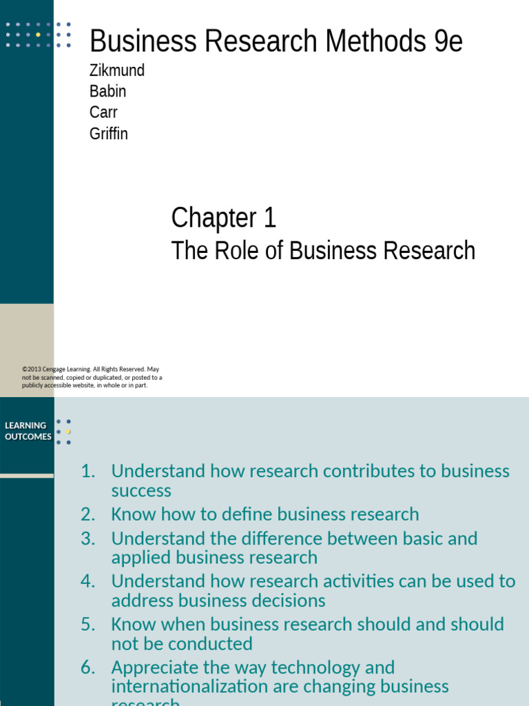 BRM 9e PPT CH 01 Instructor | PDF | Knowledge | Information