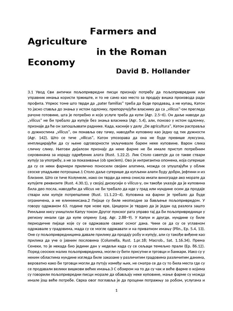 Farmers and Agriculture | PDF