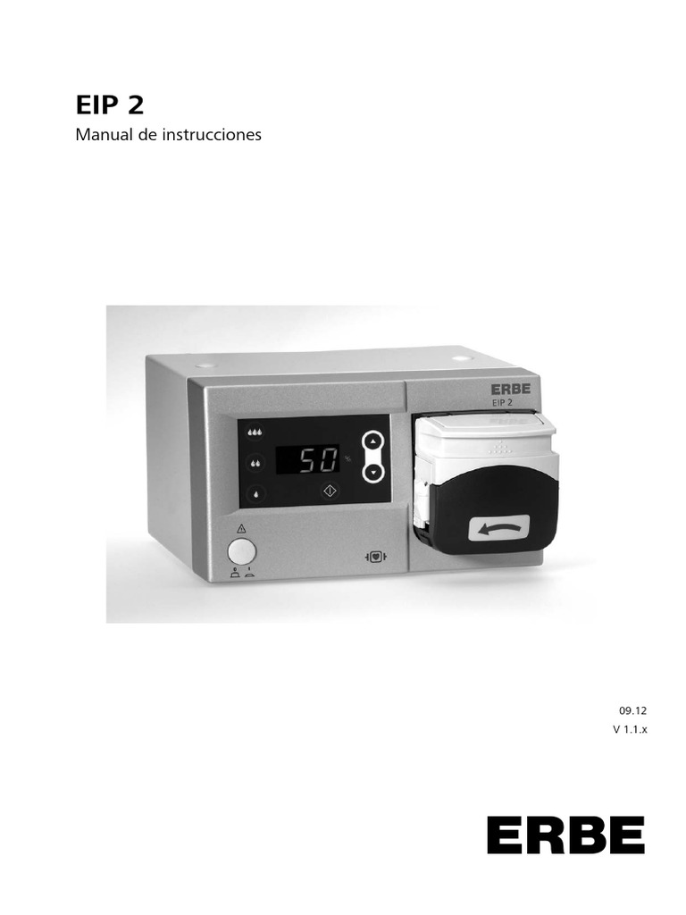 Manual de Instrucciones EIP 2 ERBE | PDF | Poder (Física) | Fusible ...
