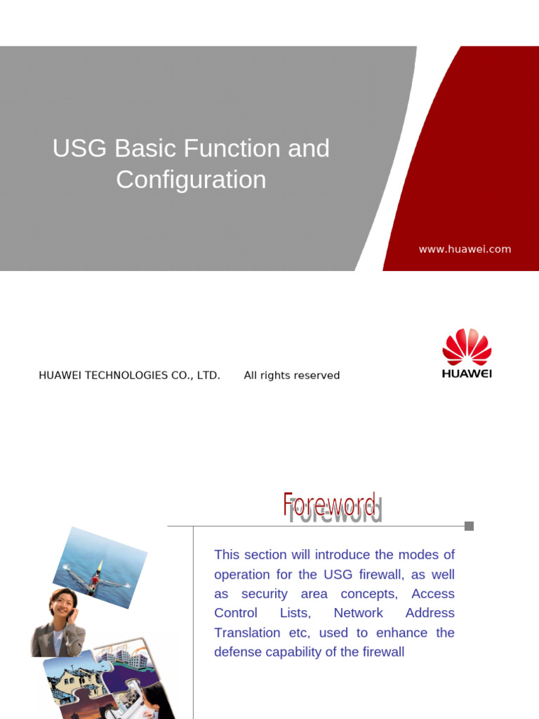 USG Firewall Configuration Guide | PDF | Firewall (Computing) | Port ...