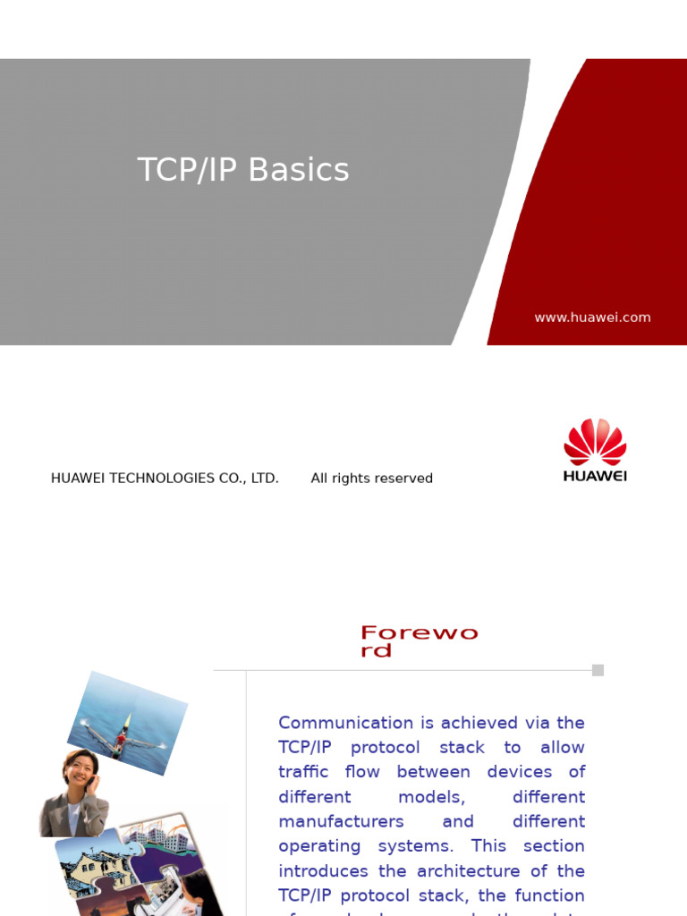 Hc110110011 Tcpip Basics | PDF | Osi Model | Internet Protocol Suite