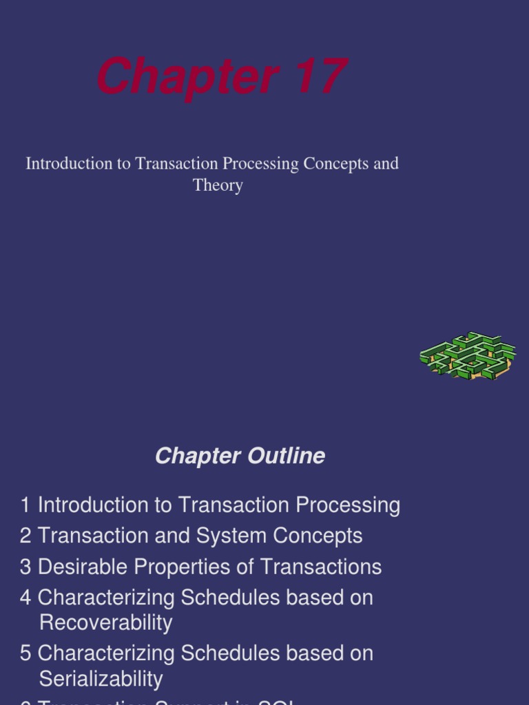 Introduction To Transaction Processing Concepts and Theory | PDF | Database Transaction ...