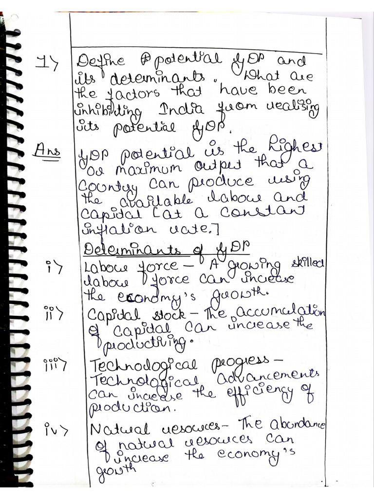 Potential GDP. | PDF