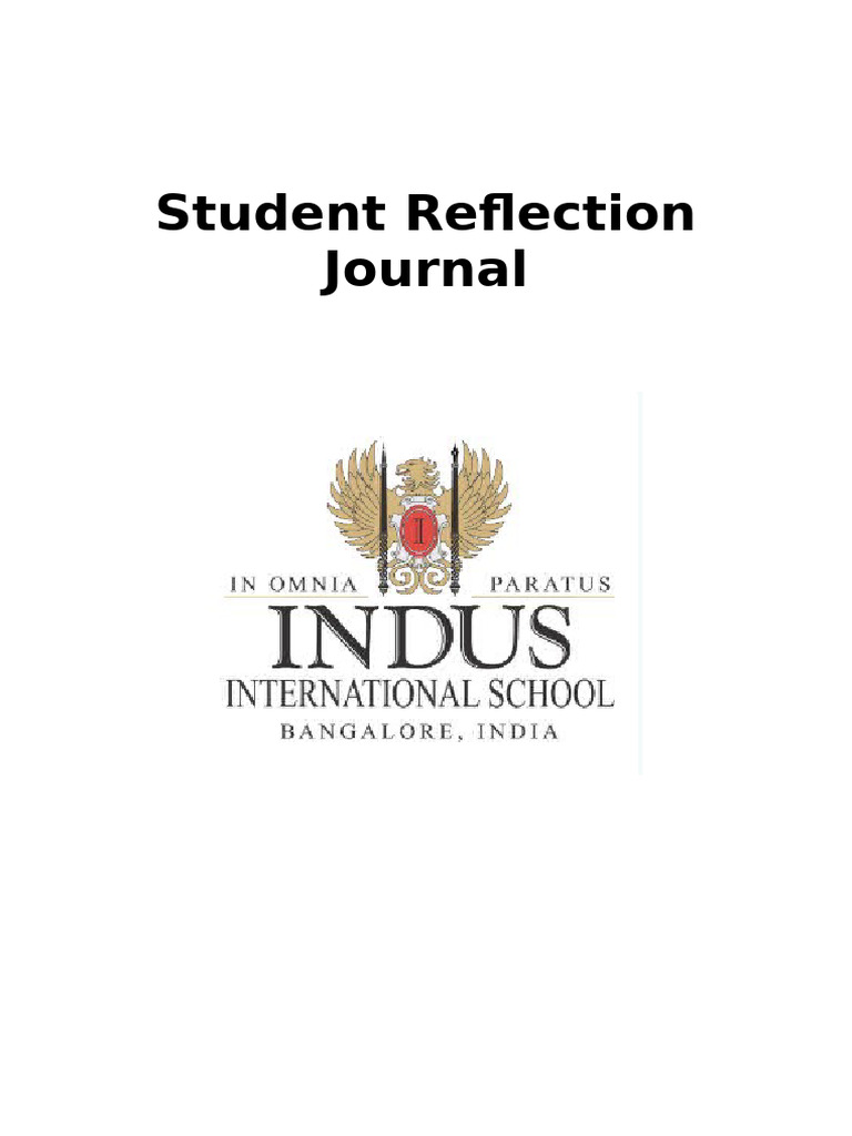 Student Reflection Template | PDF