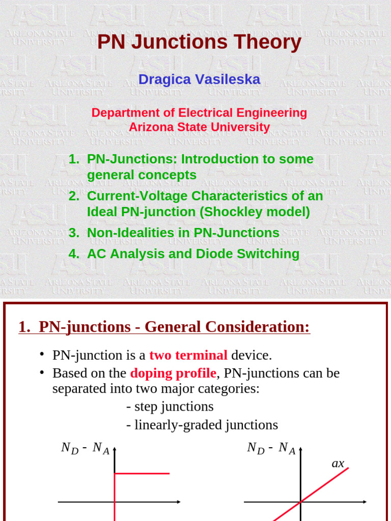 PN Junctions: Theory and Analysis | PDF | P–N Junction | Diode