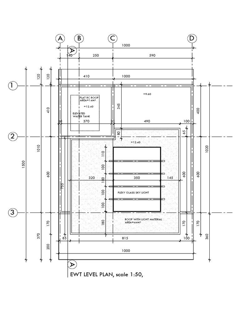 EWT Level Plan and Roof Design Details | PDF