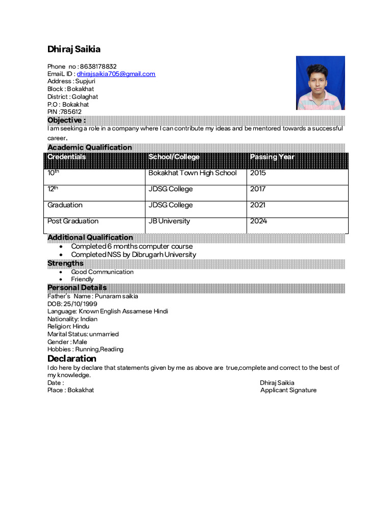 MY RESUME DHIRAJ(2)-Converted | PDF