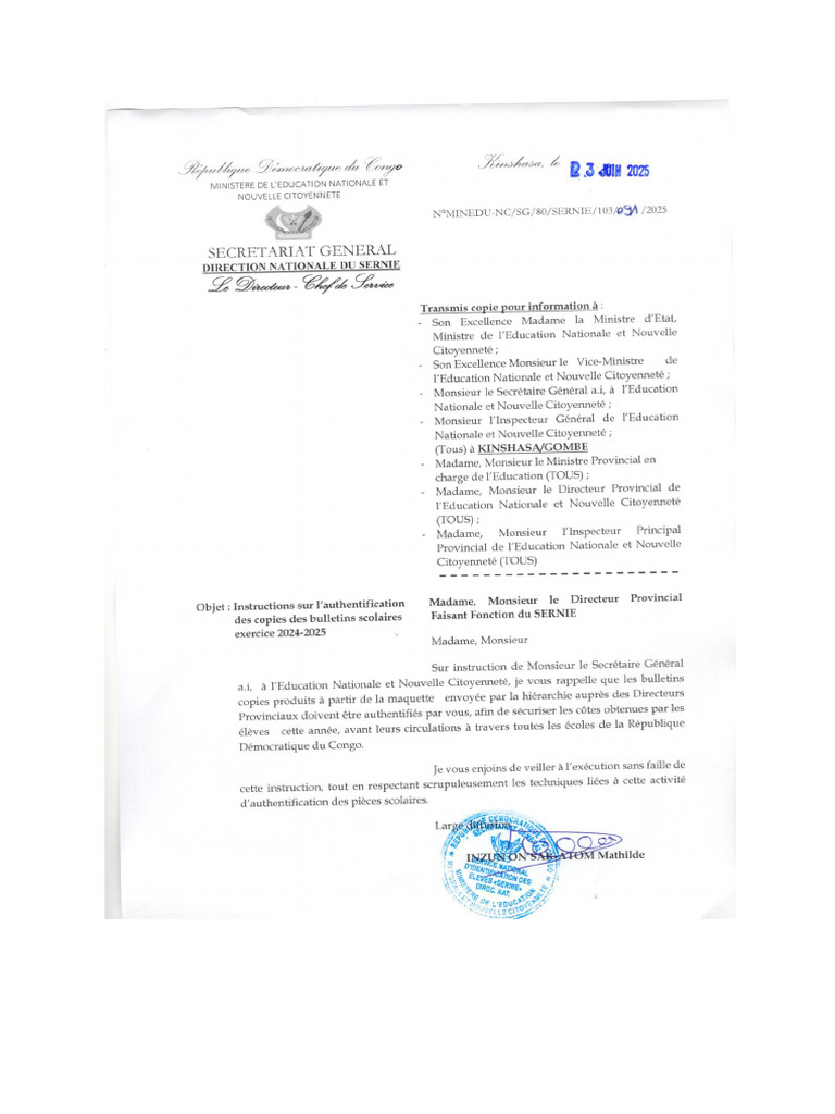 Instructions Sur L'authentification Des Bulletins | PDF