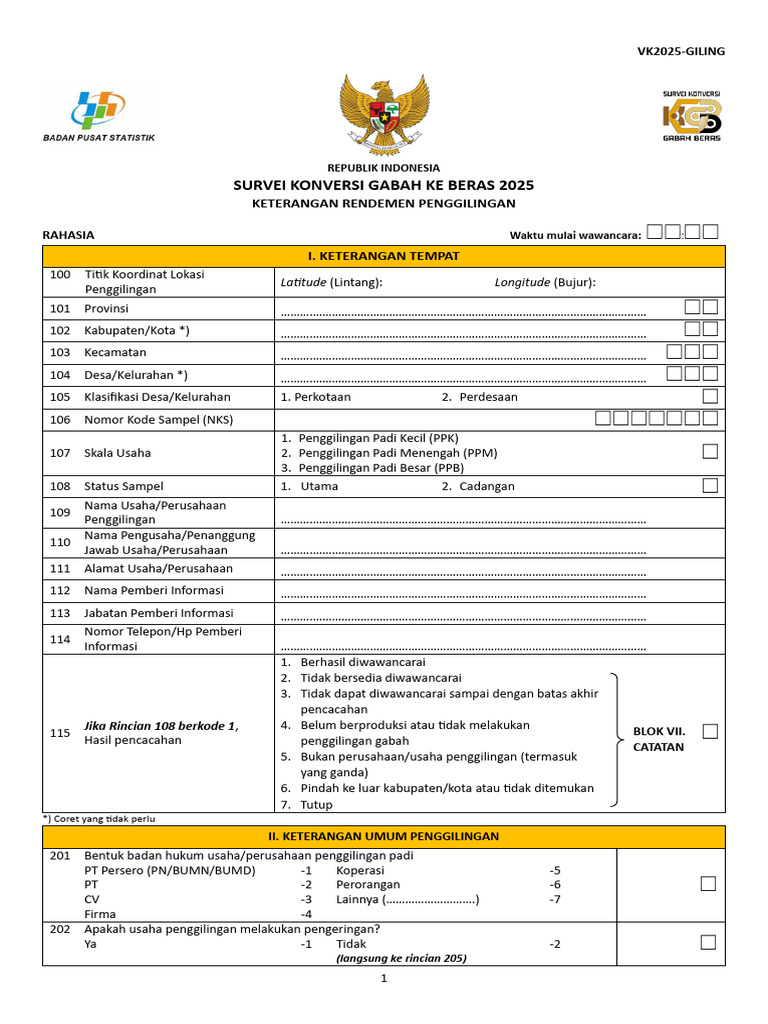 Kues SKGB 2025 - Giling 20250719 | PDF