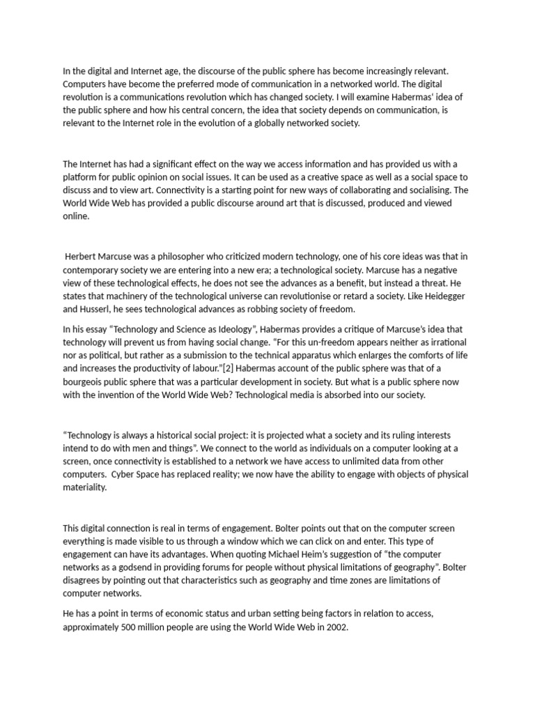 Digital and Internet Age | PDF | Public Sphere
