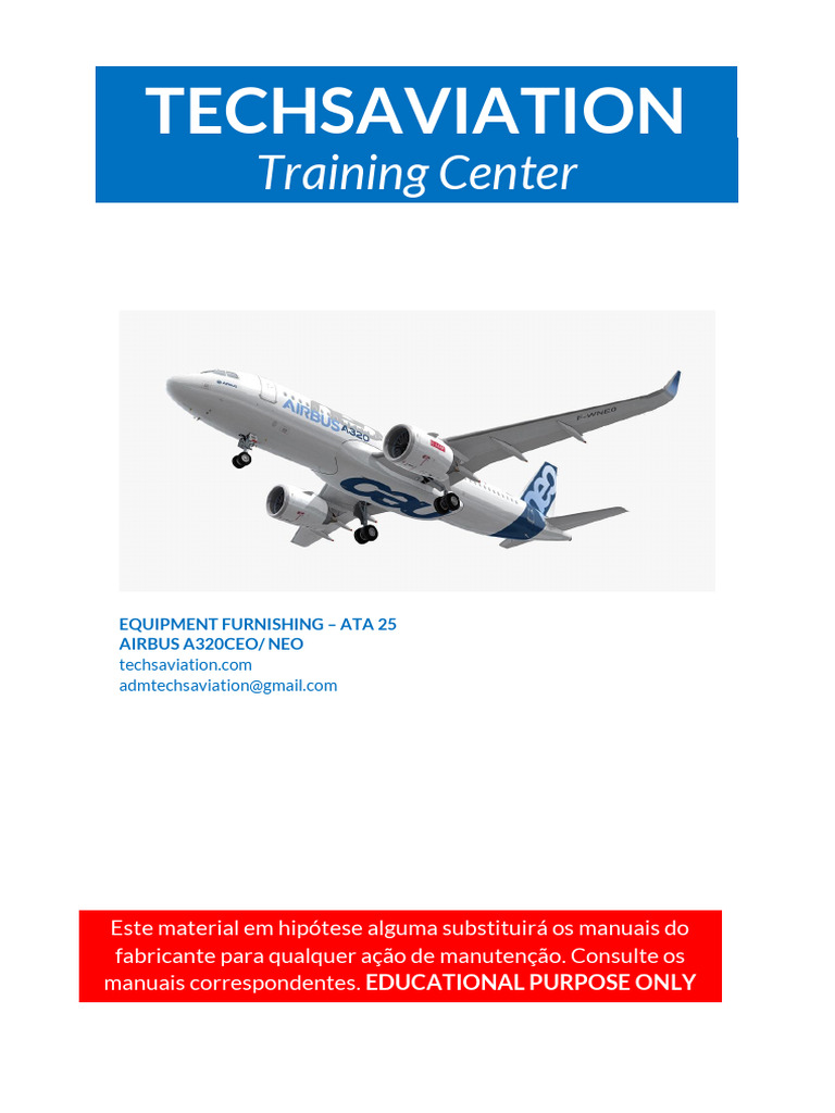 ATA 25 Equipment Overview for A320 | PDF | Cockpit | Aircraft