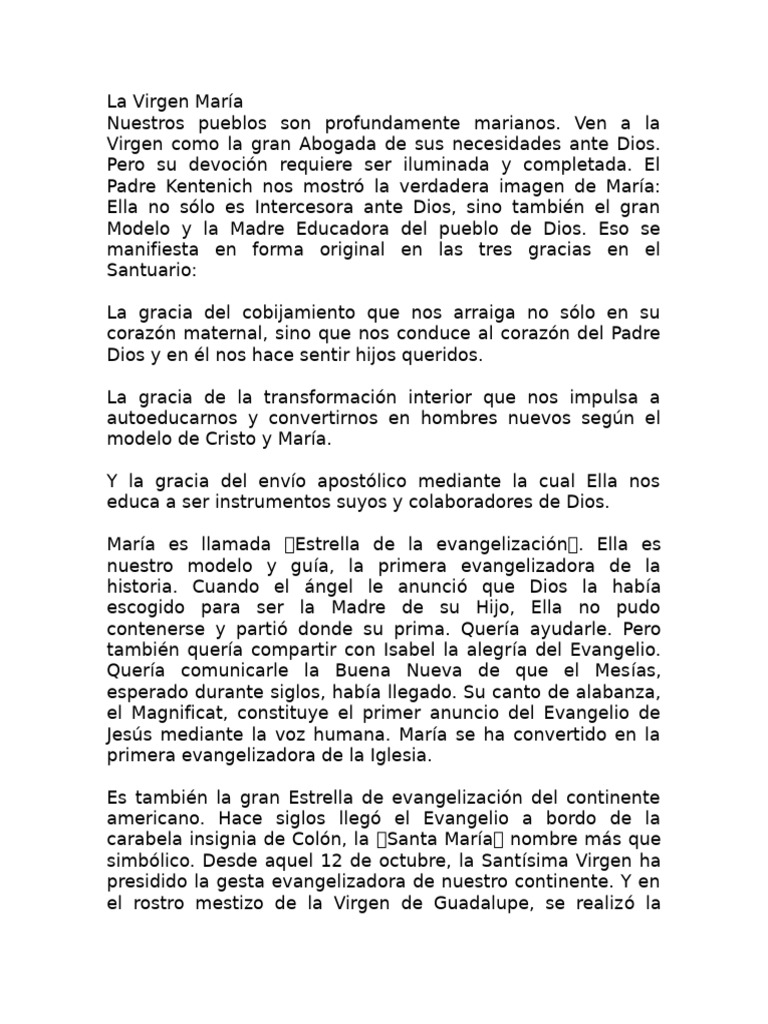 María: Estrella de la Evangelización | PDF | María, madre de Jesús ...