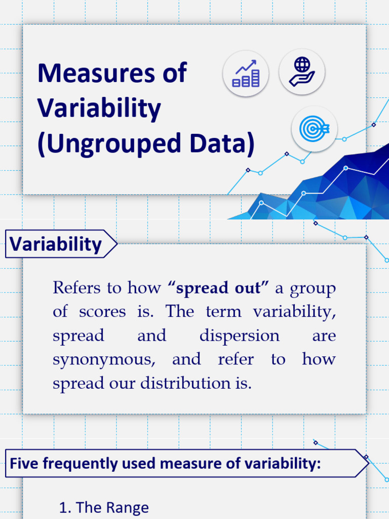 Measures of Variabilityungrouped and Grouped Data | PDF | Variance ...