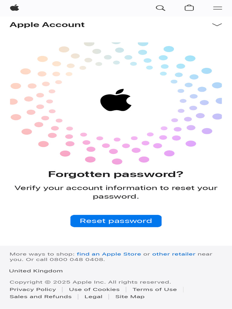 Recover Your Apple Account - Apple (UK) | PDF