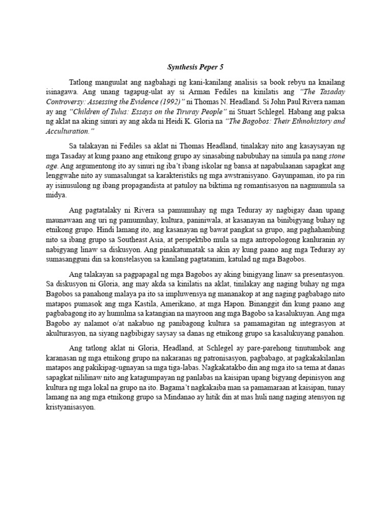 Synthesis Paper 5 | PDF