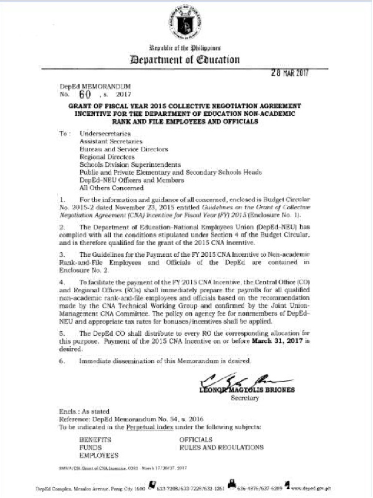 Grant For Fiscal Year Collective Negotiation Agreement | PDF