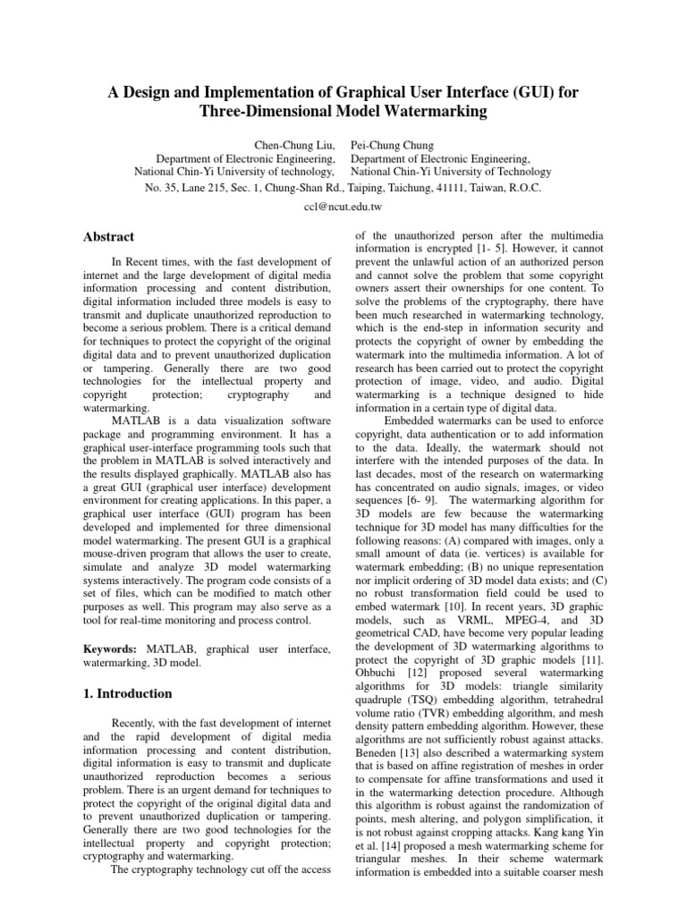A Design And Implementation Of Graphical User Interface Gui Pdf 3