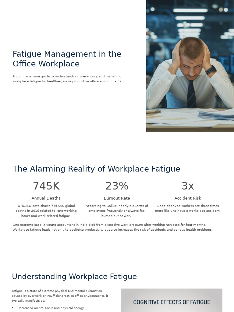 Fatigue Management in The Workplace | PDF | Occupational Burnout ...