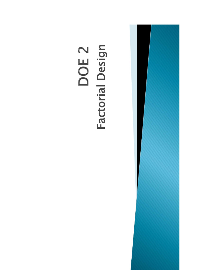 DOE 2-Factorial | PDF