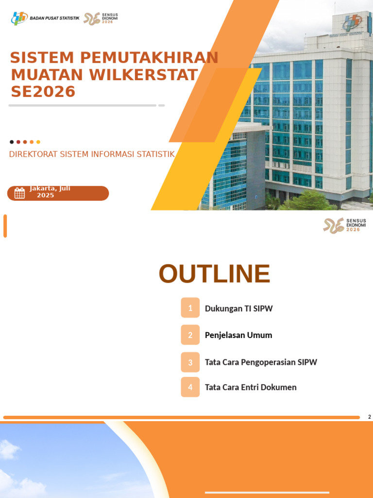 04 Sistem Pemutakhiran Wilkerstat (SiPW) SE2026 v.2 | PDF